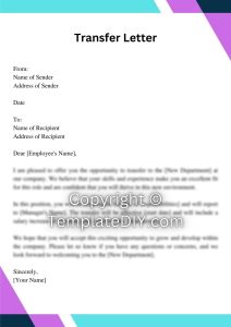Employee Internal Transfer Letter Sample with Examples
