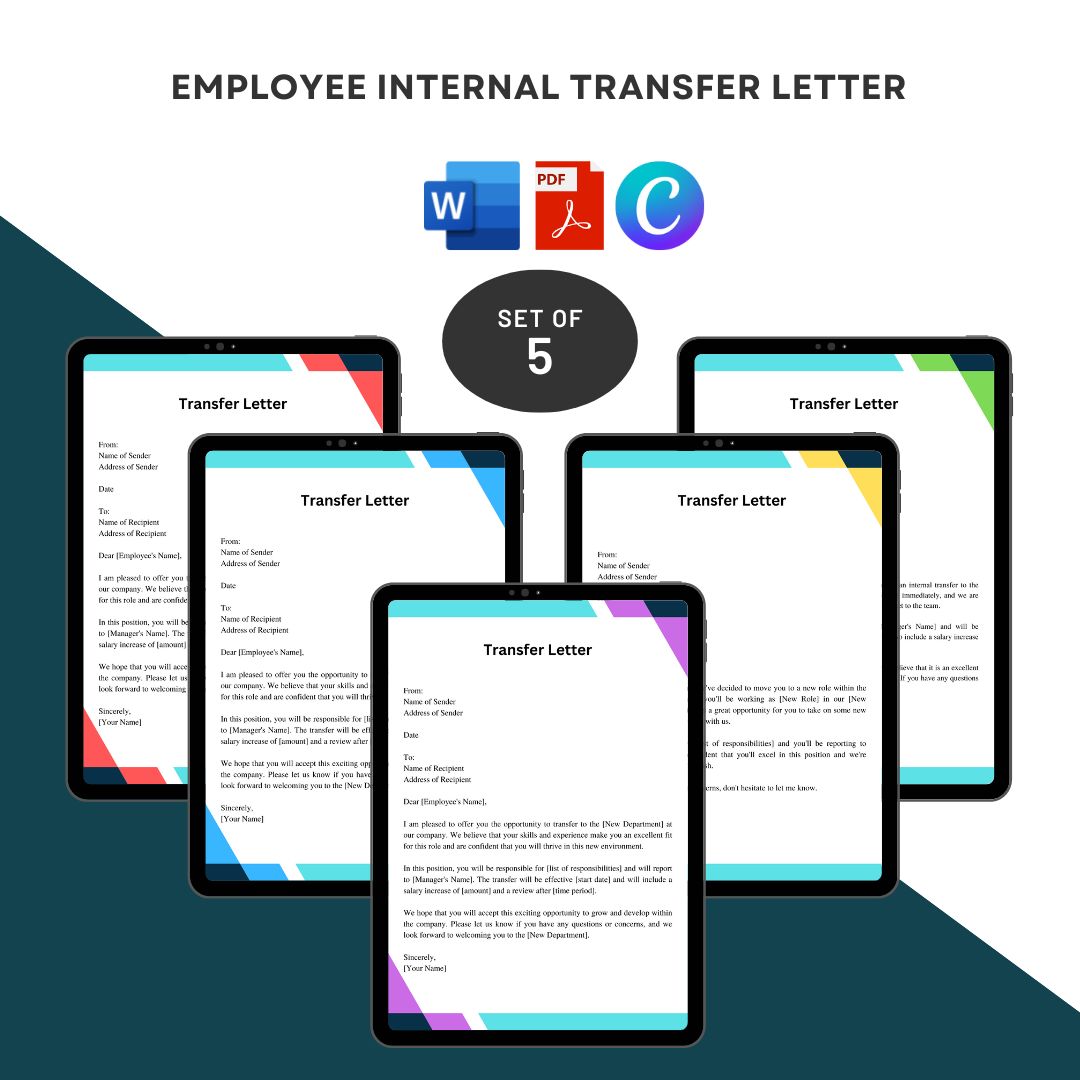 Employee Internal Transfer Letter Sample with Examples