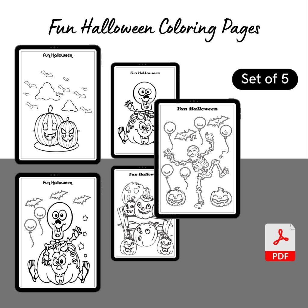 17+ Halloween Coloring Pages Template in PDF [Printable]