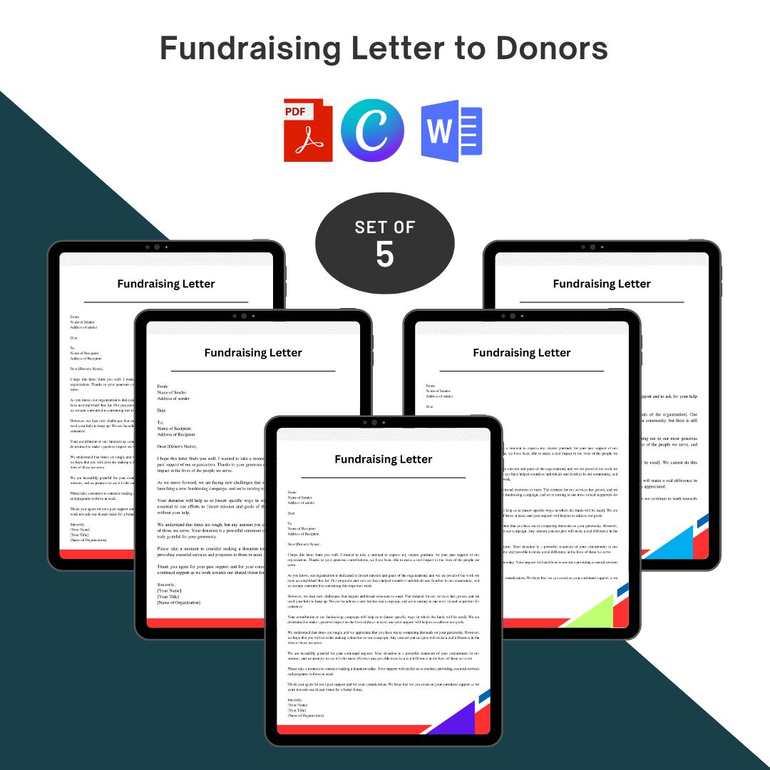 Fundraising Letter to Donors Sample with Examples [Word]