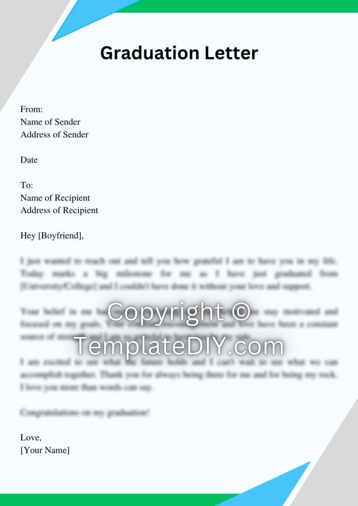 Graduation Letter to Boyfriend Sample with Examples [Word]