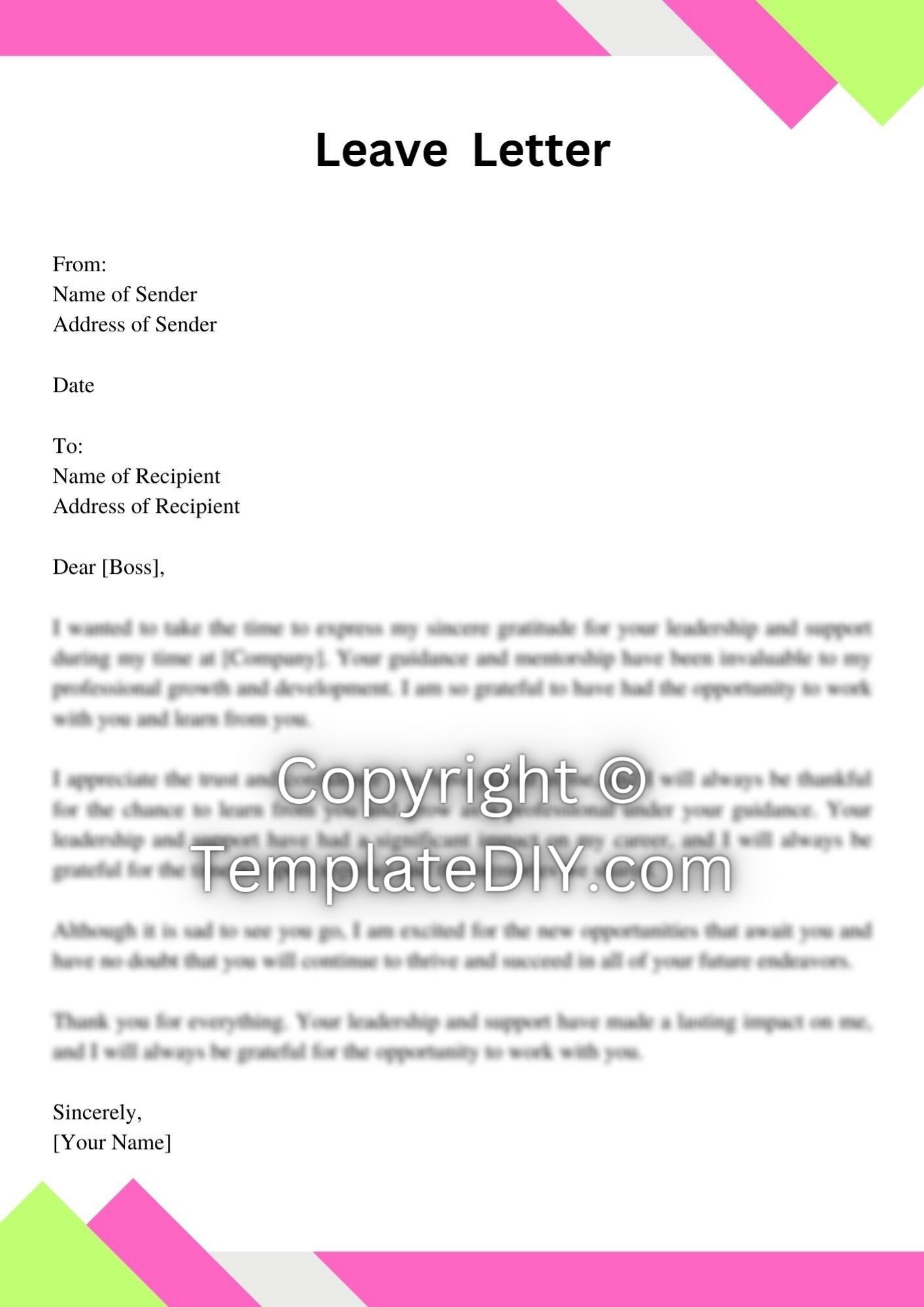 Farewell Letter To Boss After Resignation For Your Needs Letter Templates