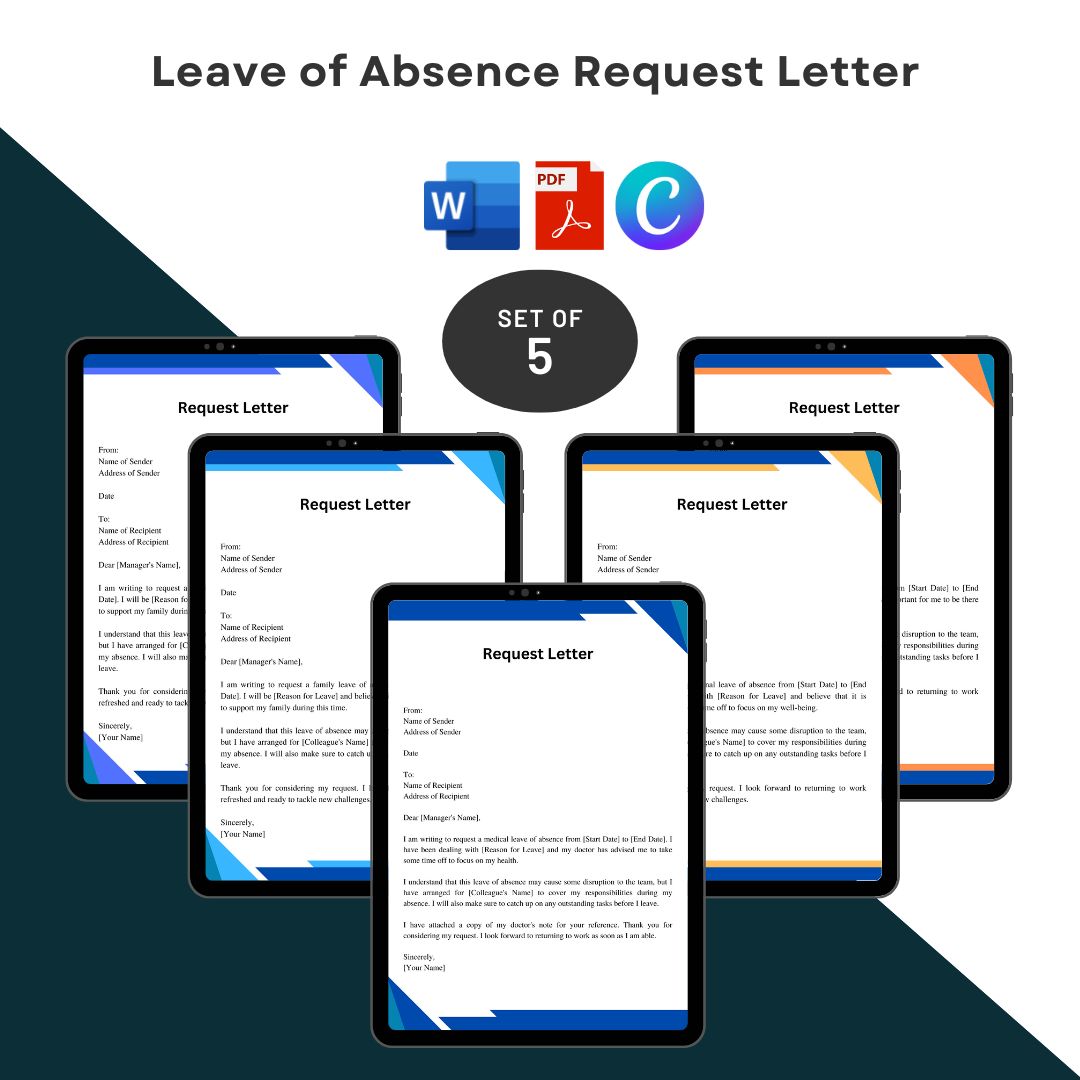 Leave of Absence Request Letter Sample with Examples