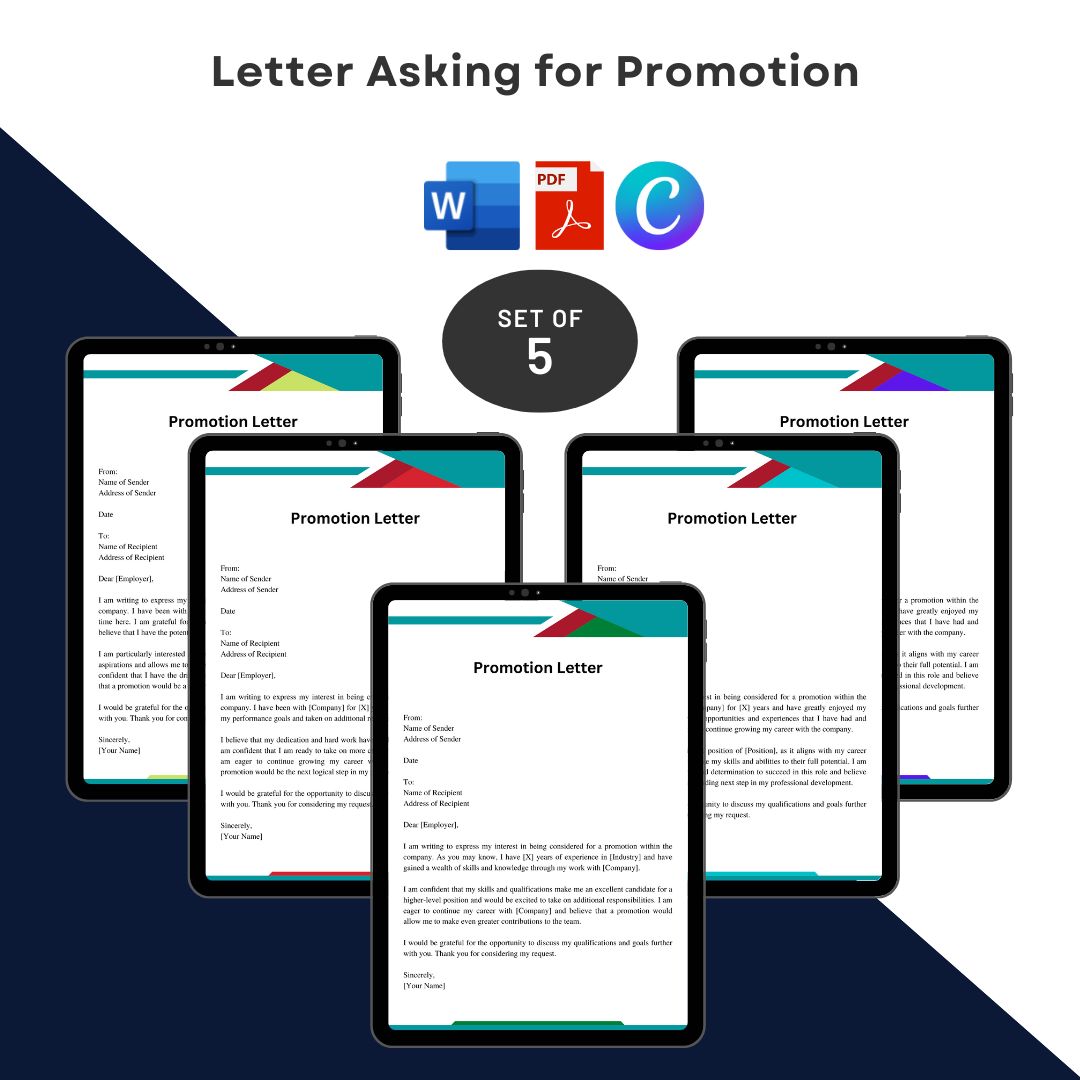 Letter Asking for Promotion Sample with Examples [Word]