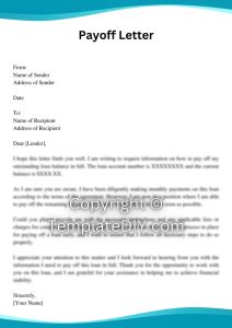 Loan Payoff Letter Sample with Examples [Word Editable]