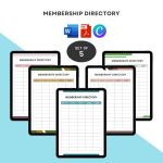 Printable Church Directory Template | PDF, Word & Excel