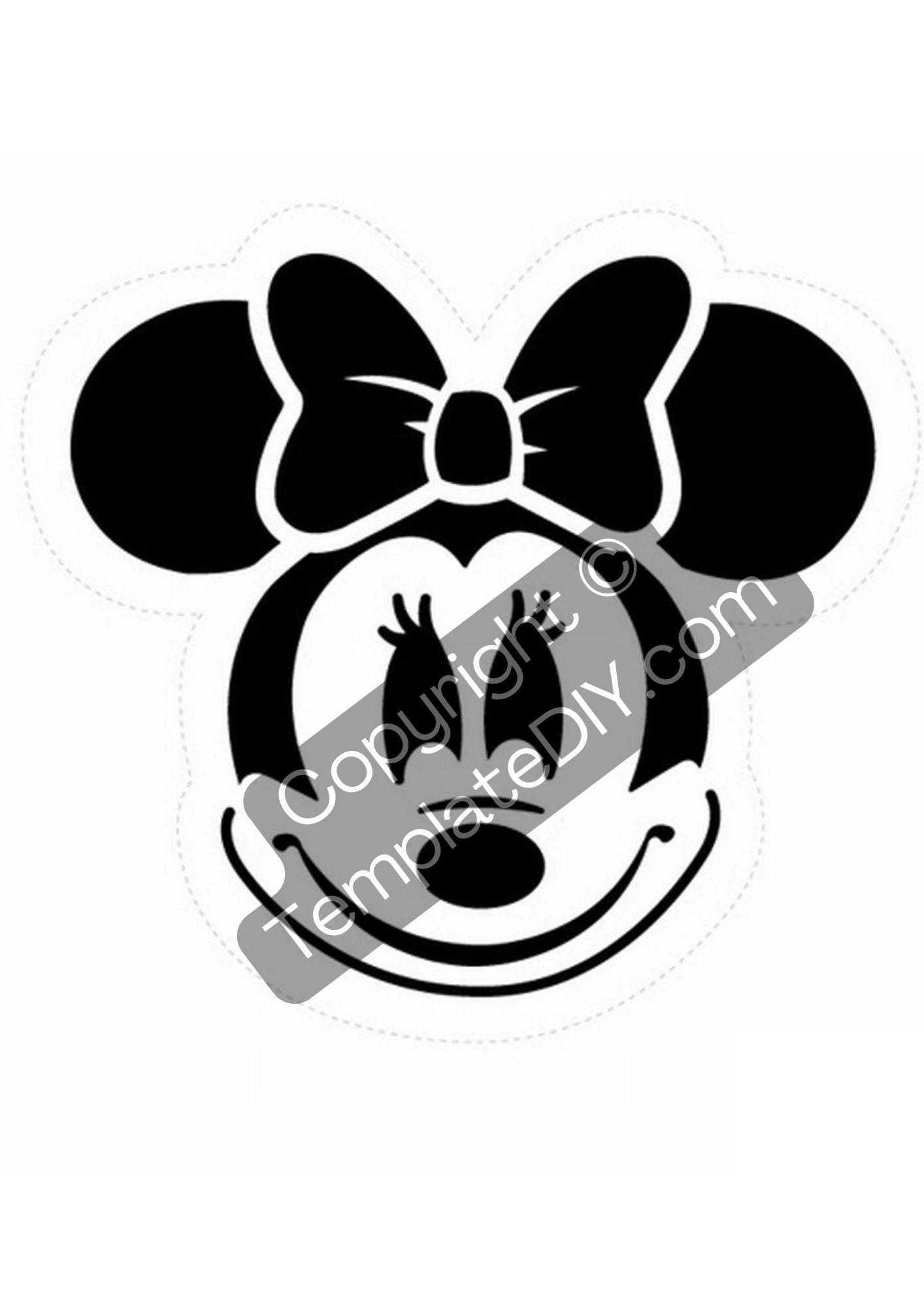 Mickey Mouse Template Pumpkin