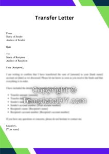 Money Transfer Confirmation Letter Sample with Examples Word