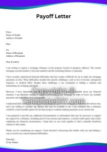 Mortgage Payoff Letter Sample with Examples [Word]