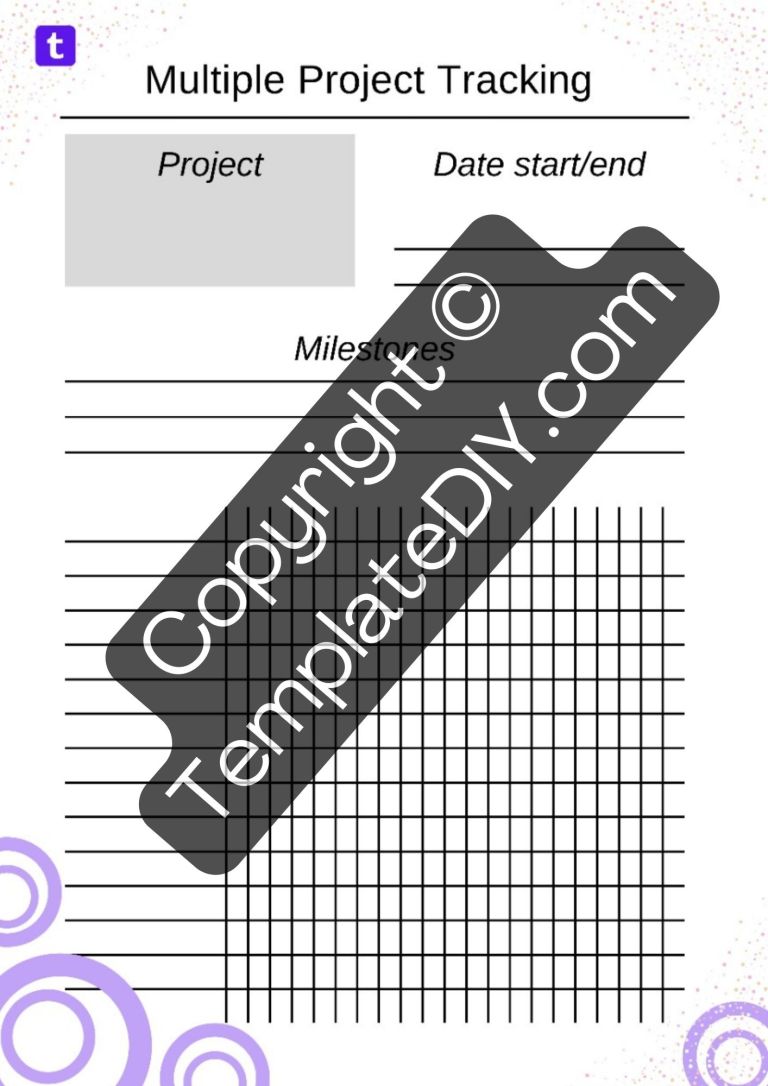 Multiple Project Tracking Template [PDF, Word, Excel]