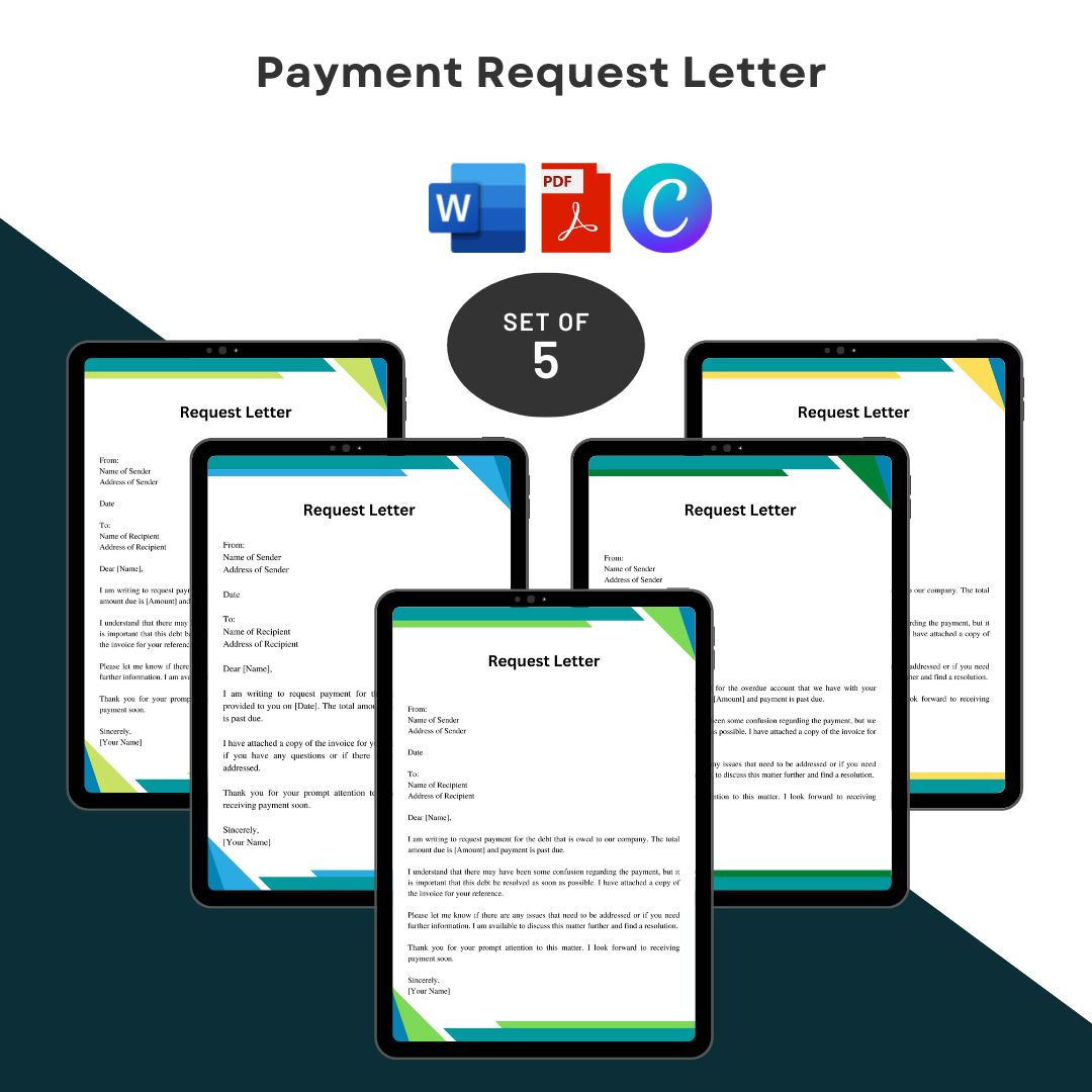 Payment Request Letter Template | Download Sample Format