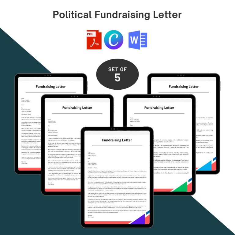 Political Fundraising Letter Sample with Examples [Word]