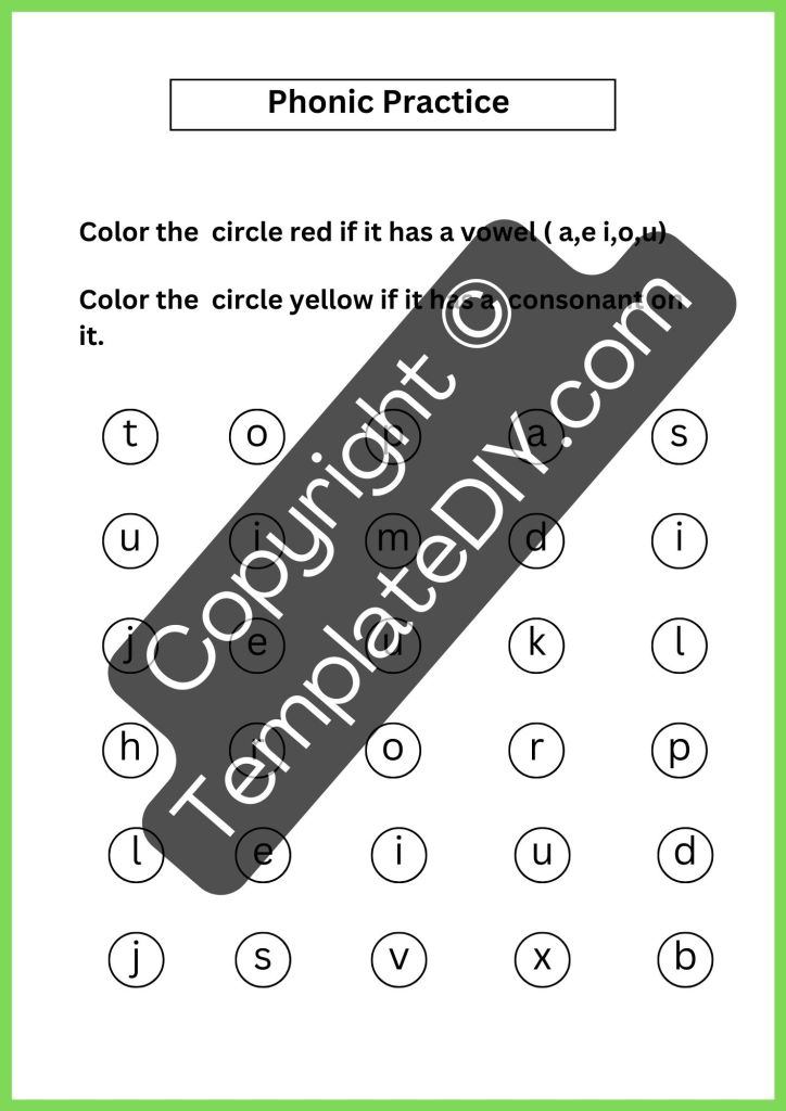 3rd Grade Phonics Worksheets Template Printable PDF, Word