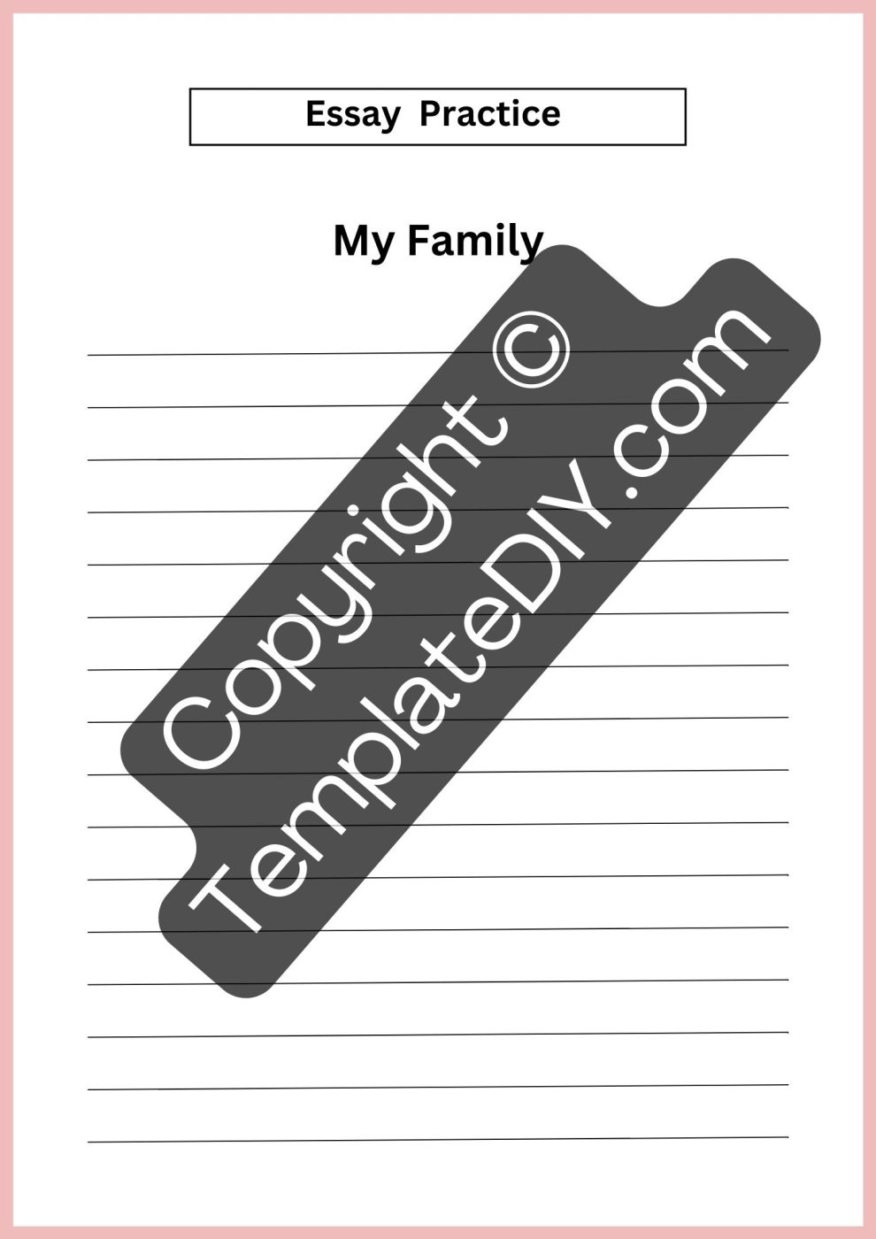 6th Grade Essay Writing Worksheets Template Printable Word