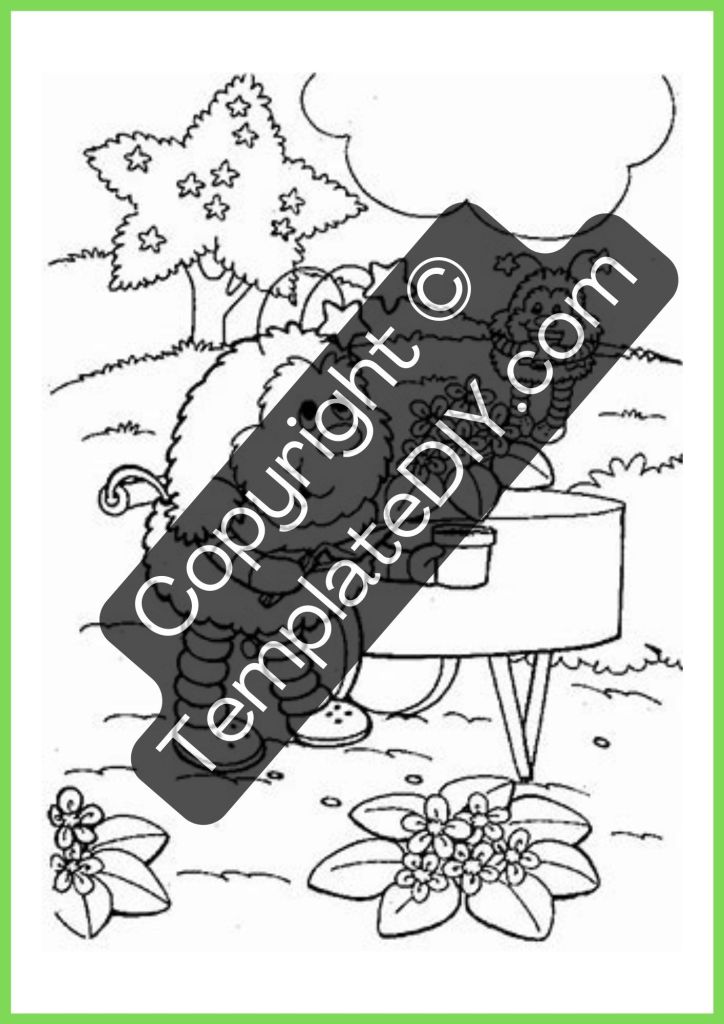 Rainbow Friends Coloring Page Printable Template PDF
