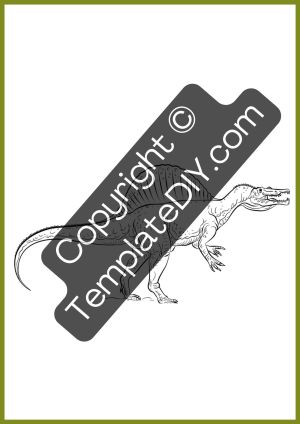 Spinosaurus Dinosaur Coloring Pages Template Printable PDF