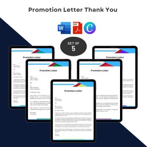Promotion Letter Thank You Sample with Examples [Word]