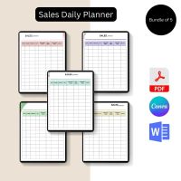 Sales Daily Planner Template Printable PDF, Word, Excel