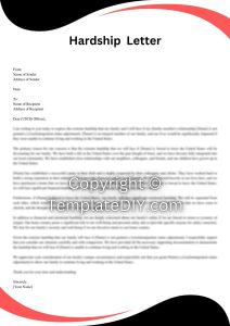 Customizable Extreme Hardship Letter Template Online