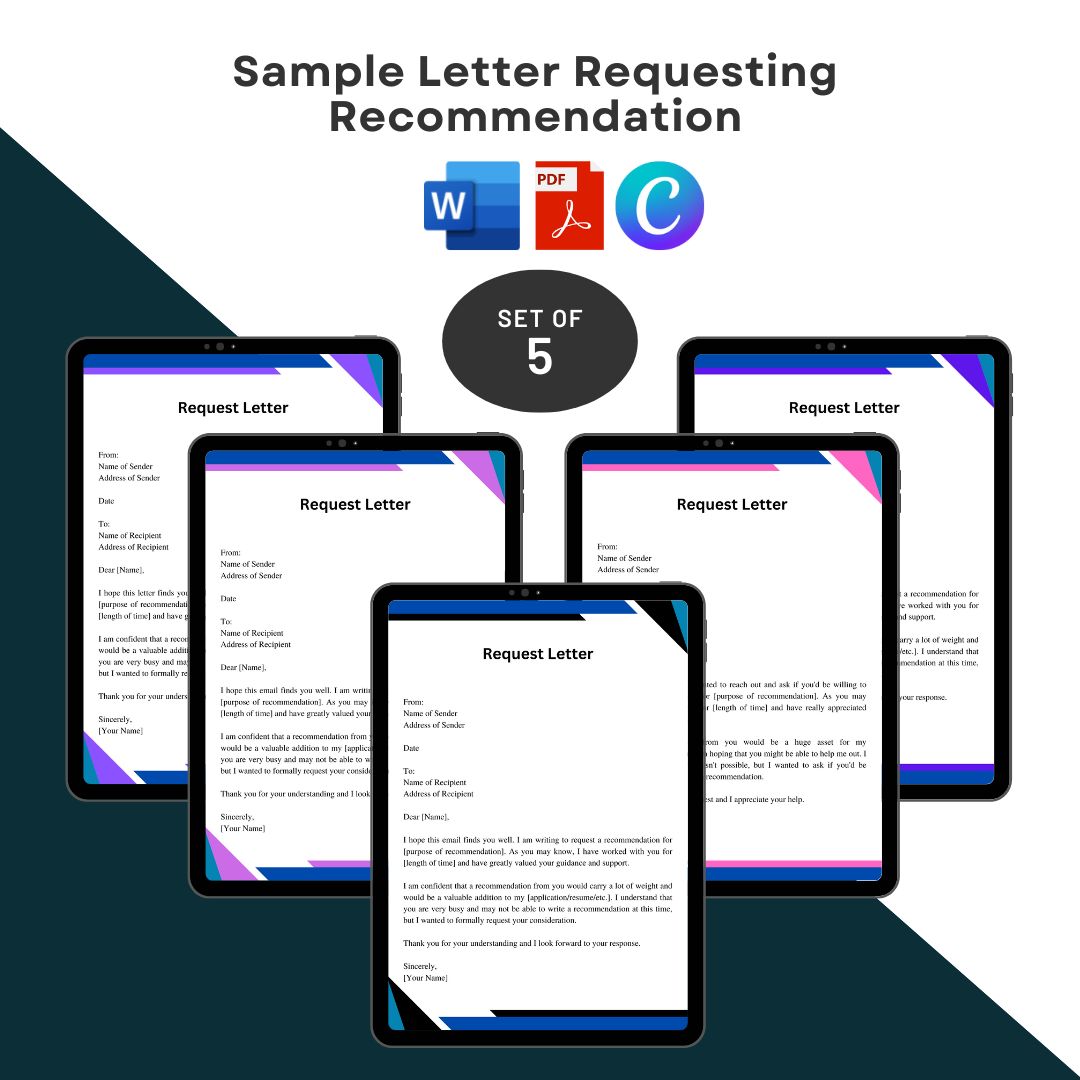Sample Letter Requesting Recommendation with Examples