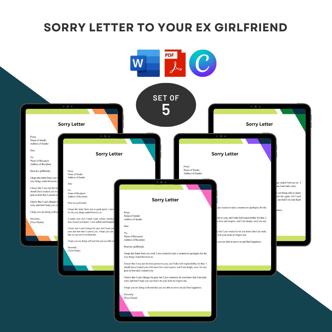 Sorry Letter to Your Ex Girlfriend Sample [Word Editable]
