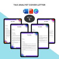 Tax Analyst Cover Letter Sample with Examples in Pdf & Word
