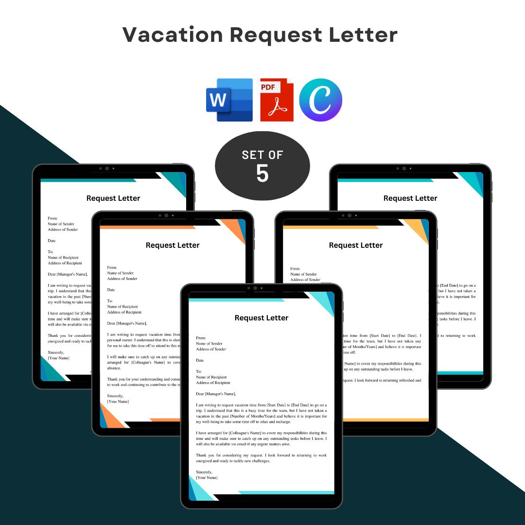 Vacation Request Letter Sample with Examples [Word]