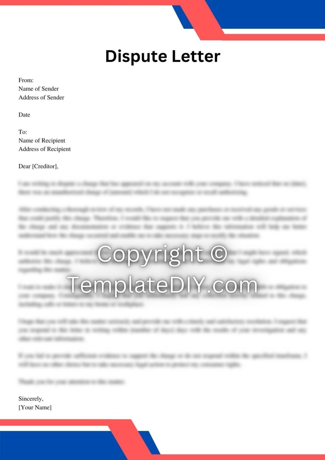 611 Dispute Letter Sample Template With Examples Pdf Word