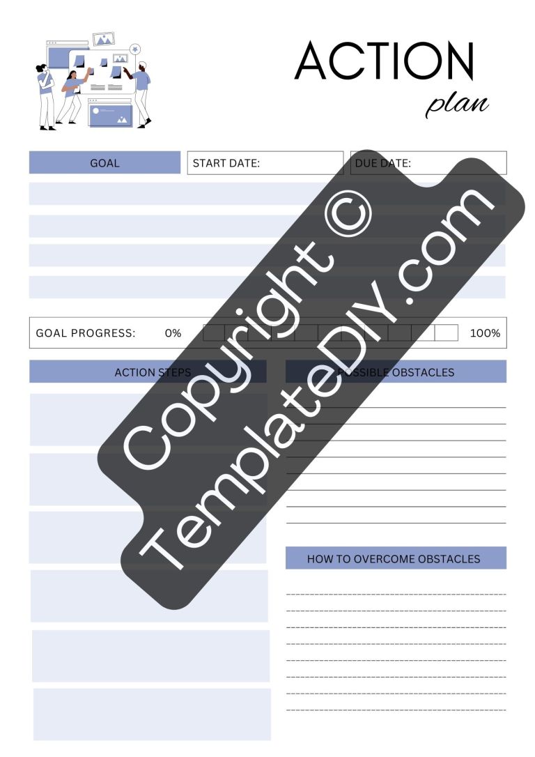 Action Plan Template Printable Template PDF, Word [Editable]