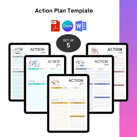 Action Plan Template Printable Template PDF, Word [Editable]
