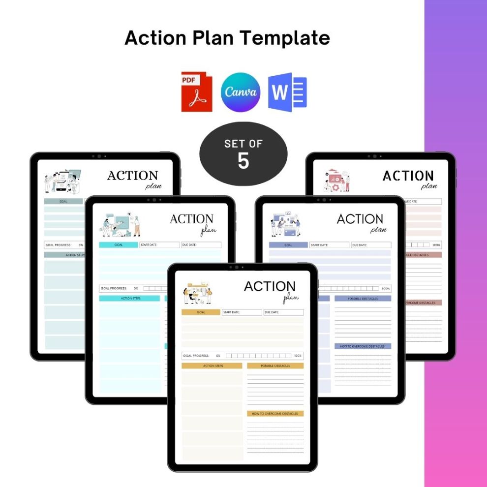 Action Plan Template Printable Template PDF, Word [Editable]