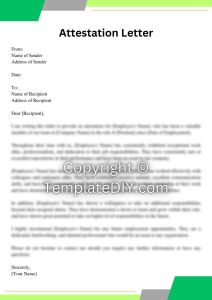 Attestation Letter for An Employee Sample with Examples