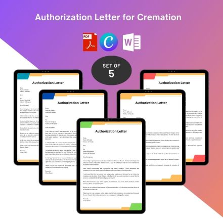 Authorization Letter for Cremation Template | Download Now