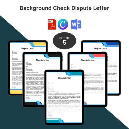 Background Check Dispute Letter Sample with Examples