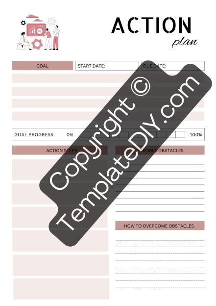 Action Plan Template Printable Template PDF, Word [Editable]