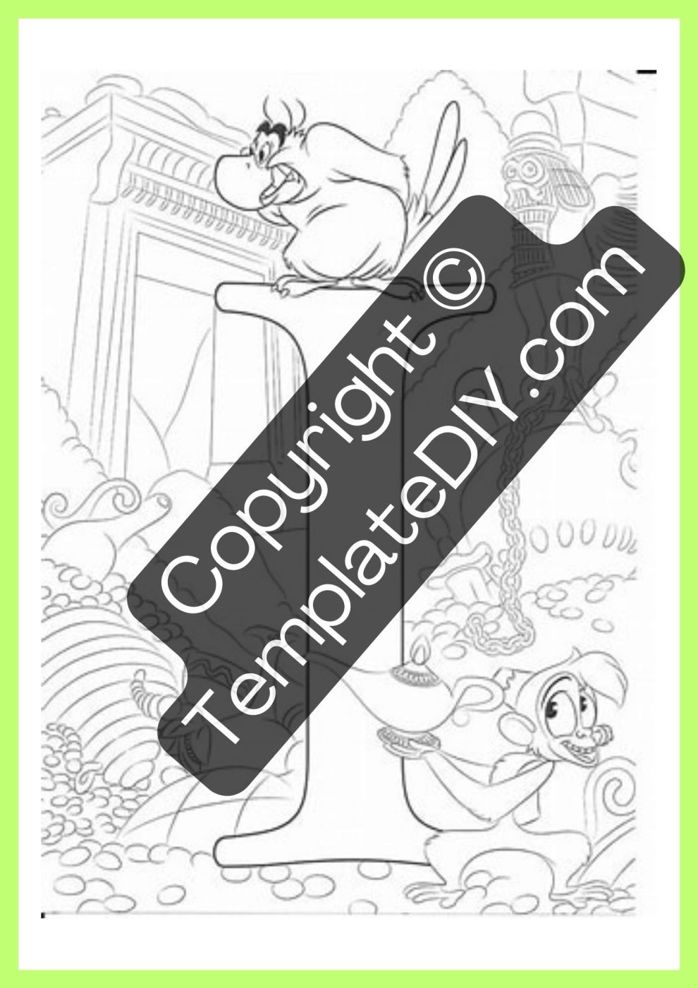Disney Alphabet Coloring Sheets | Printable PDF Templates