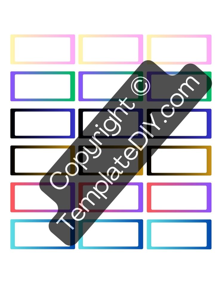 Blank Label Sheets Template Printable PDF, Word [Editable]