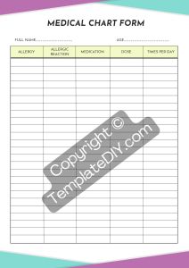 Medical Chart Template Printable in PDF, Word [Editable]