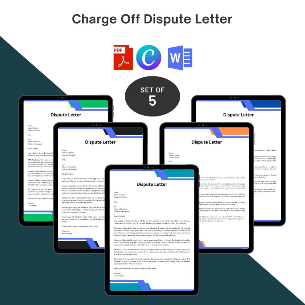 Dispute Charge Offs with Our Letter Template | Download Now