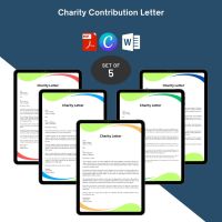 Charity Contribution Letter Sample with Examples [Word]