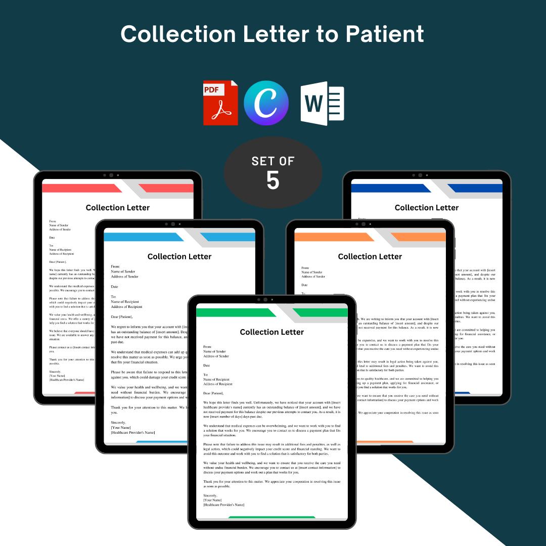 Collection Letter to Patient Sample with Examples [Word]