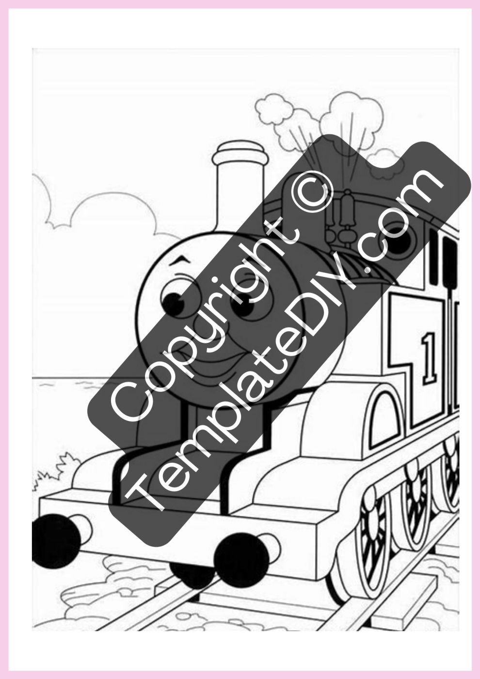 Blank Coloring Sheets (Pages) Printable Template PDF