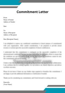 Conditional Commitment Letter Sample with Examples [Word]