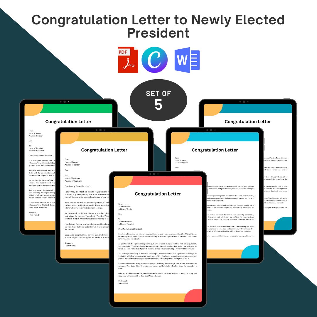Congratulation Letter to Newly Elected President Sample