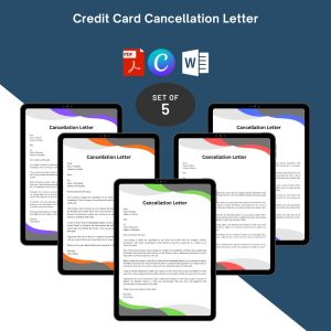 Credit Card Cancellation Letter Sample with Examples [Word]