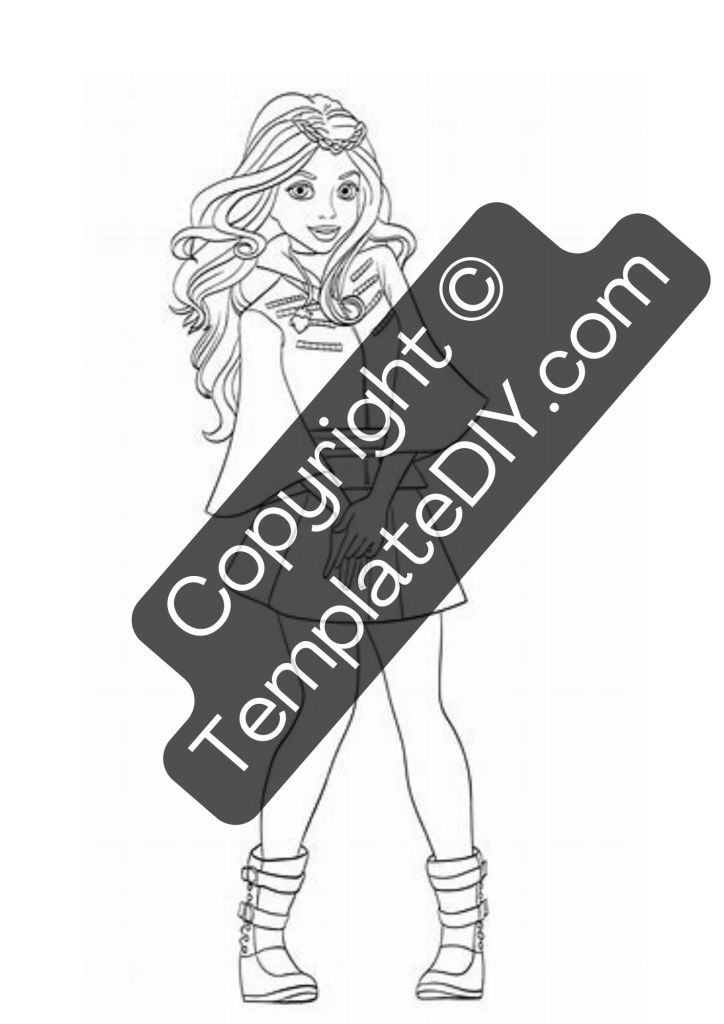 Disney Descendants Coloring Pages — Instant Printable PDF