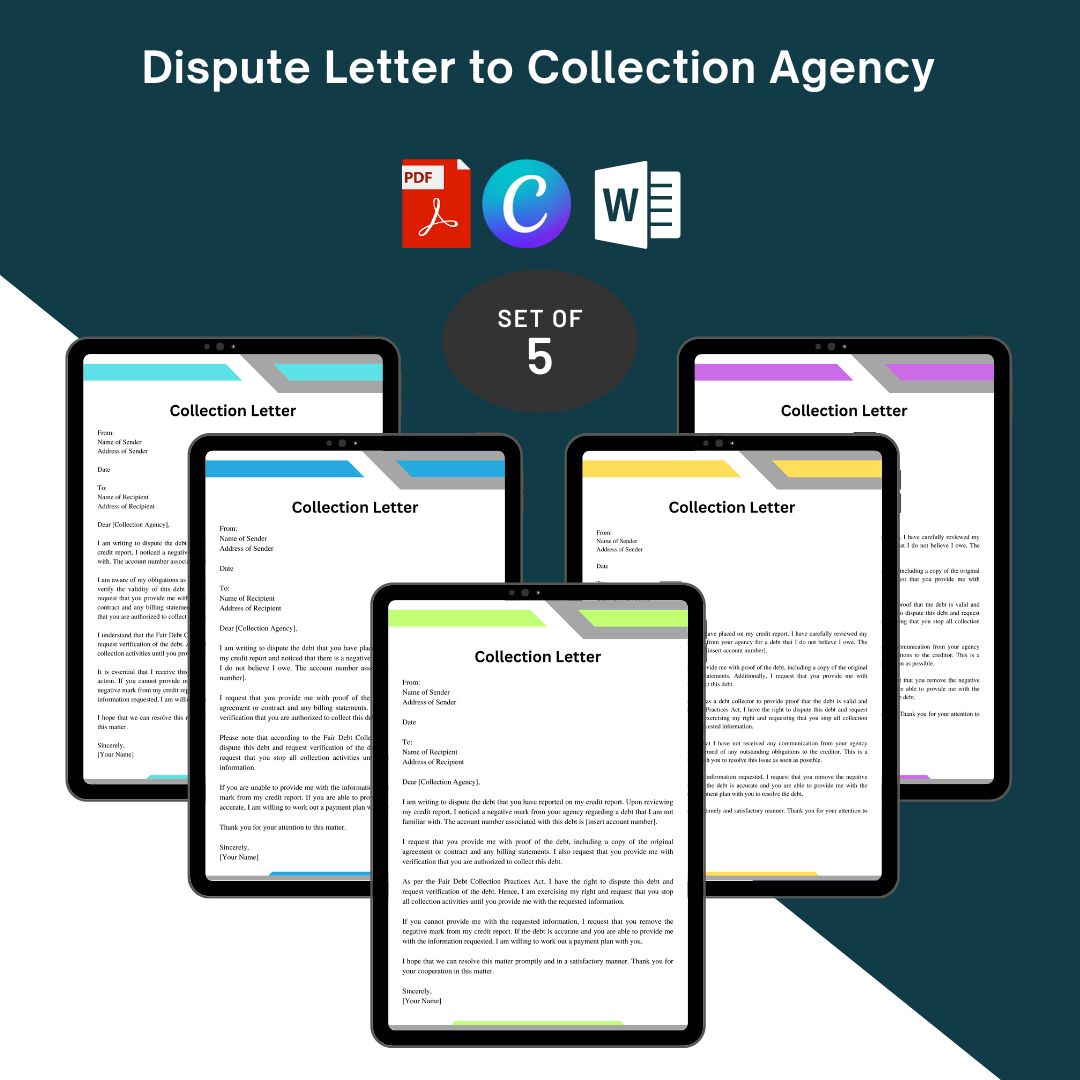 Dispute Letter to Collection Agency Sample with Examples