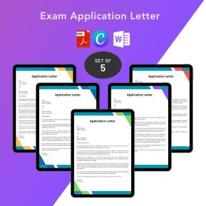 Exam Application Letter Sample Template with Examples