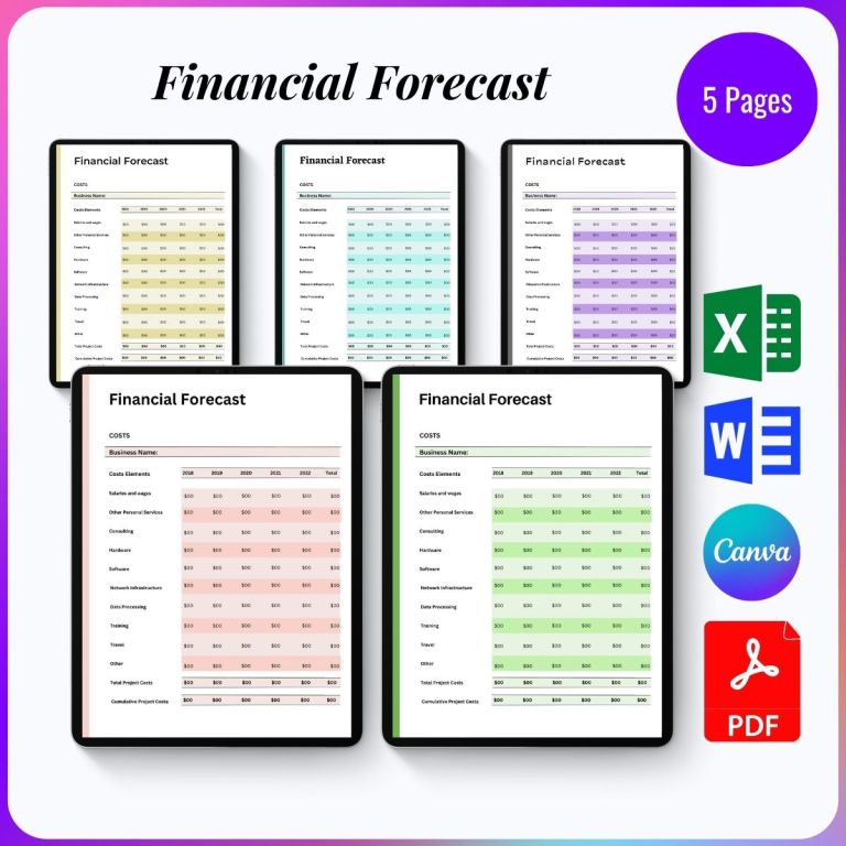 Finance Calendar Printable Template in PDF, Word [Editable]