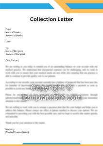Medical Collection Letter Sample Template Examples PDF Word